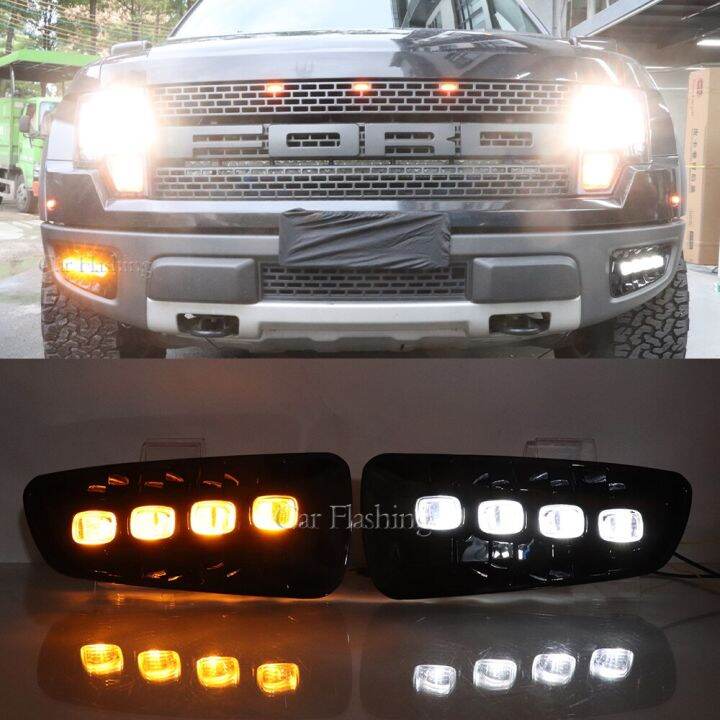 1 Set For Ford Raptor SVT F150 2009 2010 2011 2012 2013 2014 DRL LED ...