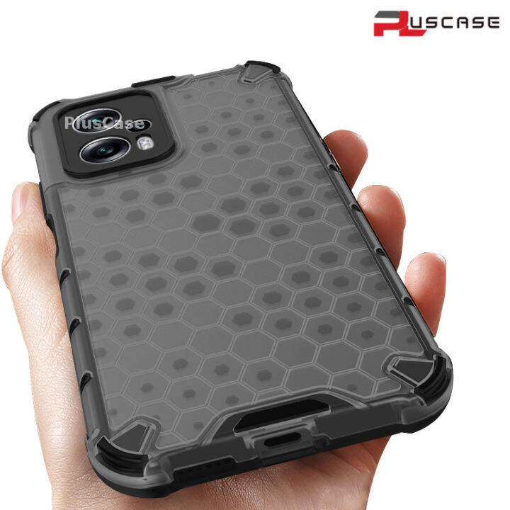 PlusCase for Xiaomi Poco X4 GT Shockproof Case Honeycomb Clear Armor ...