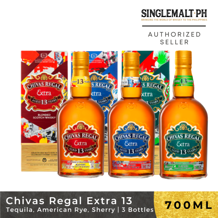 Chivas Extra 13 Bundle (Tequila, American Rye, Sherry) 70cl | Lazada PH
