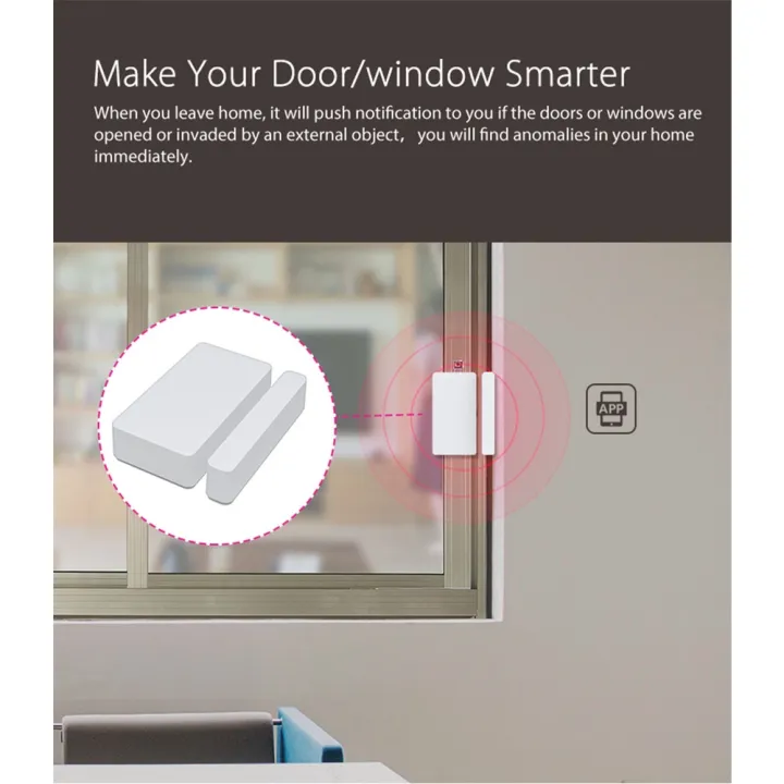 Tuya Smart WIFI Door Sensor Window Open Closed Detector Alarm Smart ...