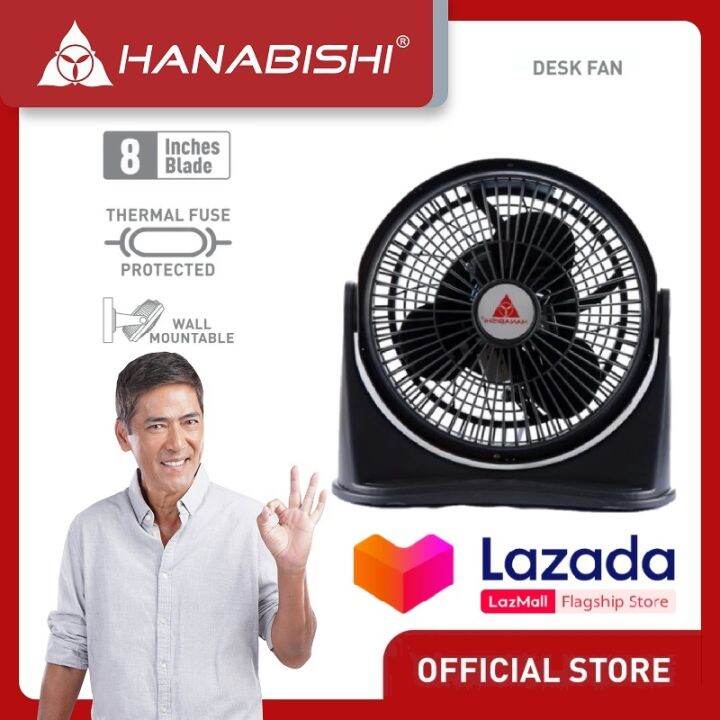 Hanabishi Mini Fan COOL FAN 8T | Desk Fan 8" blade Wall mountable MIni Fan | Lazada PH