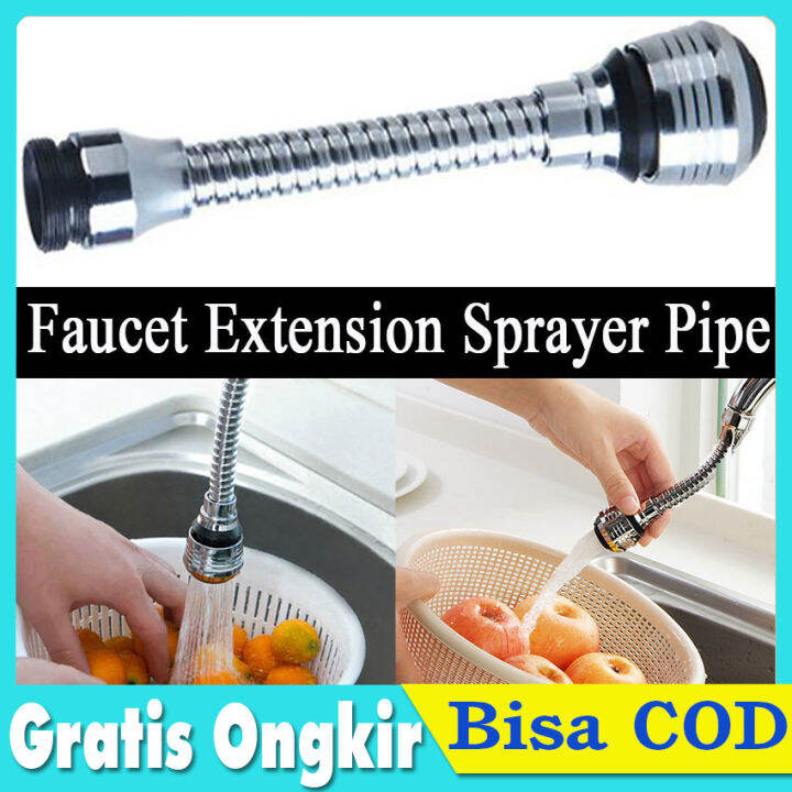 【pengiriman dlm 24jam】2in1 sambungan keran air kran leher angsa ...