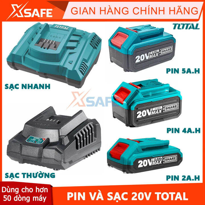 Pin Total20V 2Ah/4Ah/5Ah LithiumLi-ion công nghệ sạc cân bằng, dùng cho ...