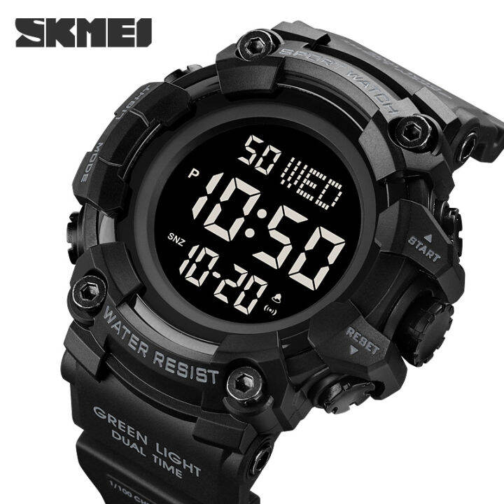 SKMEI Jam Tangan Olahraga Pria, Arloji Elektronik Digital Bercahaya LED ...