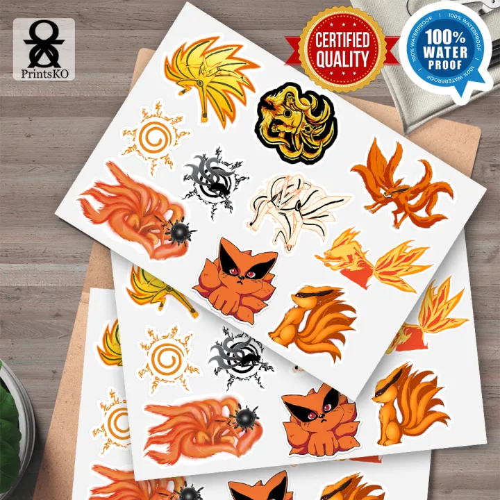High Quality Waterproof Vinyl Sticker with Naruto - KURAMA Design ...