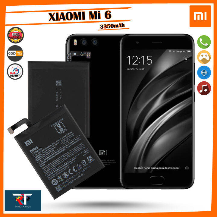 XIAOMI Mi 6 Battery MCE16 3350mAh | Model: BM39 Manufacture (ORIGINAL ...