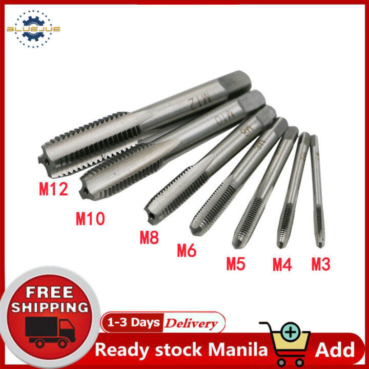 (BLUEJUE)AngelHouse 7pcs Metric Thread Steel Tap Tapping Tool M3, M4 ...