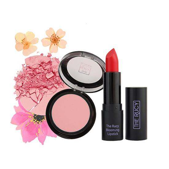 Combo Trang Điểm Cao Cấp The Rucy (Phấn Má Hồng Cao Cấp The Rucy + Son ...