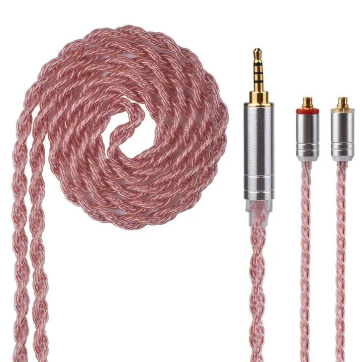Yinyoo 6 Core Pink Copper Cable 3.5mm earphone upgrade Cable With MMCX ...