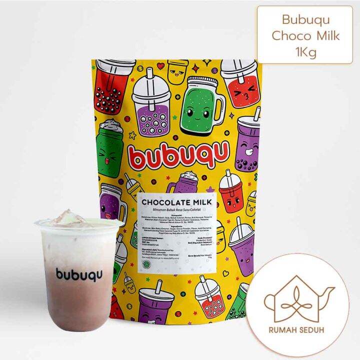 1Kg Bubuqu Chocolate Milk Powder Drink - Minumaan Bubuk Susu Coklat ...