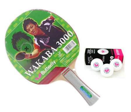 Butterfly Original Wakaba 3000 Ping Pong Table Tennis Bat | Lazada