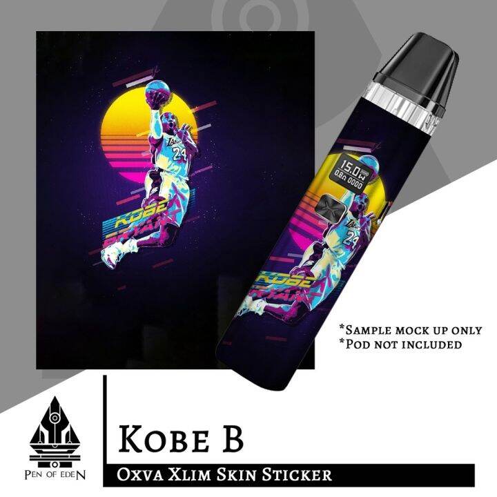 VAPE Kobe B Oxva Xlim Skin Sticker (STICKER ONLY! DEVICE IS NOT ...
