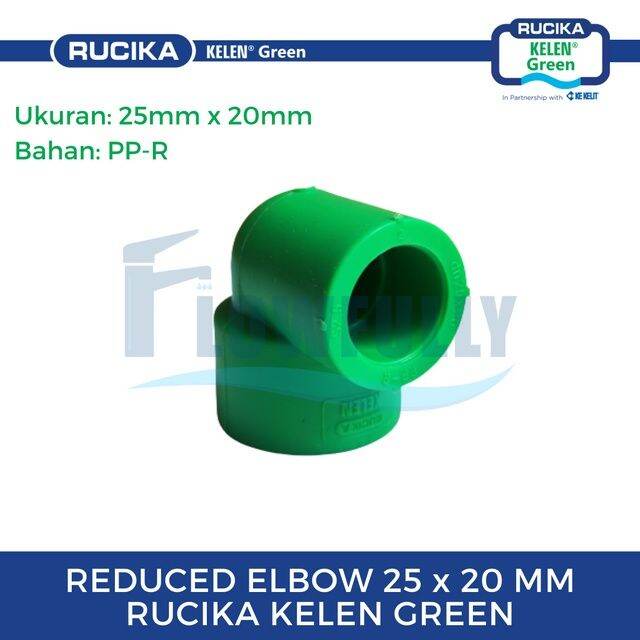 REDUCER ELBOW 25 x 20 MM PPR RUCIKA GREEN WAVIN TIGRIS REDUCING KNEE ...