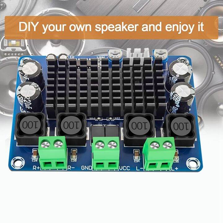 XH-A283 High-Power Digital Audio Amplifier Board with Metal Radiator ...