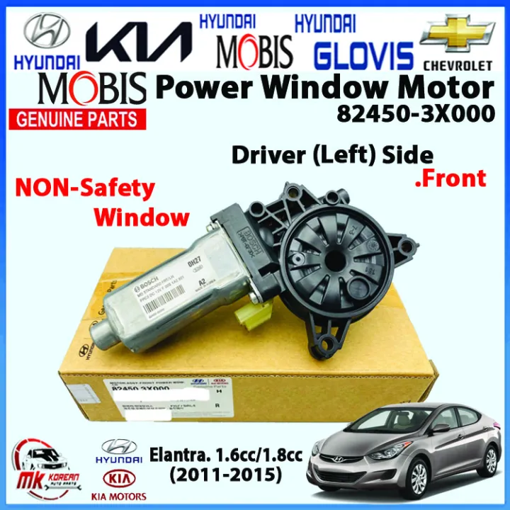 [GENUINE] Power Window Motor for Elantra(2011-2015). 1.6cc/1.8cc. Front ...
