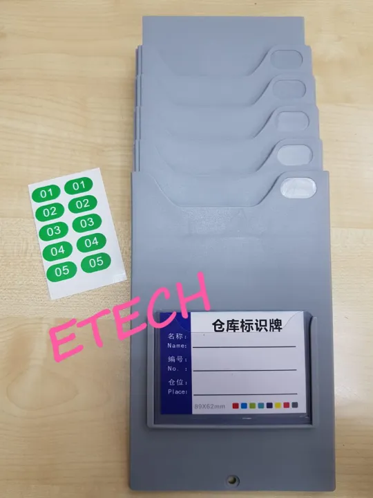 5 Column/5 Slot Plastic Punch Card Rack/Punch Card Holder/Time Card ...