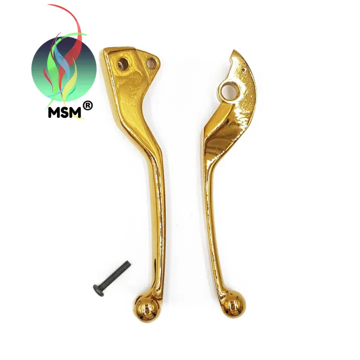 Click V1 V2 Brake Lever Honda Game Changer Titanium Gold and Gold Blue ...