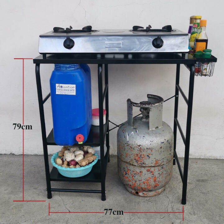 All Metal Gas Stove Stand KGS 124 Kitchen Stand Organizer Space Saver ...