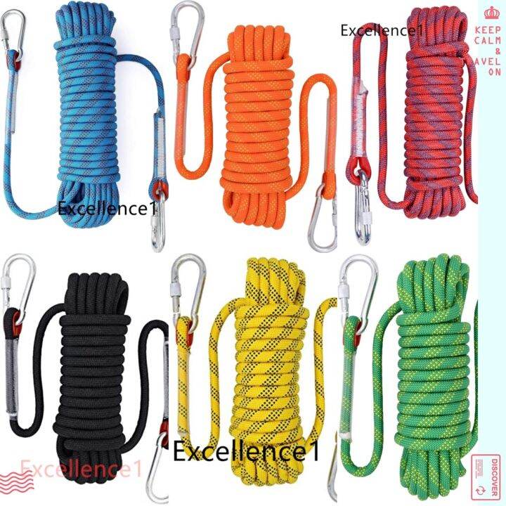 【READY STOCK】 ☜10mm Climbing Rope Safety Rescue Utility Rope Static ...