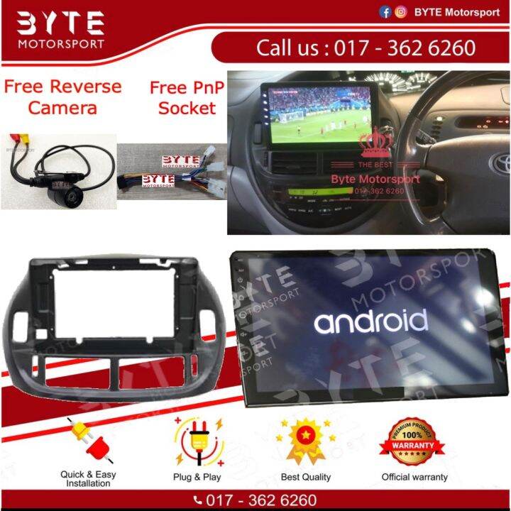 🇲🇾🔌Android Player Toyota Estima ACR 30 💯FOC Reverse Camera💯 🔌 | Lazada
