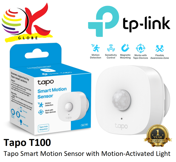 TP-LINK TAPO T100 TAPO SMART MOTION SENSOR WITH WIDE RANGE DETECTION ...