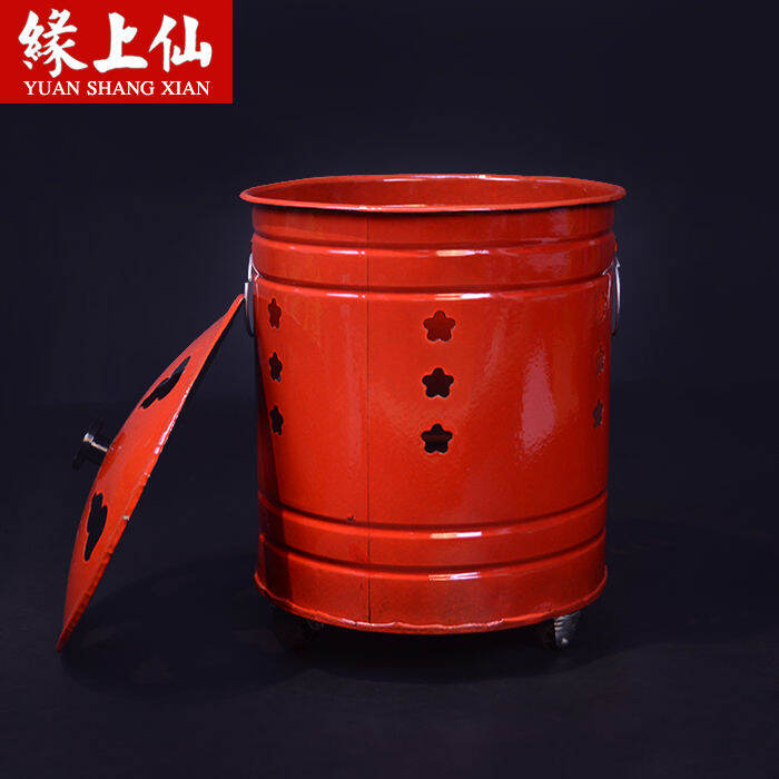 Special barrel for burning paper: red treasure barrel, red iron barrel ...