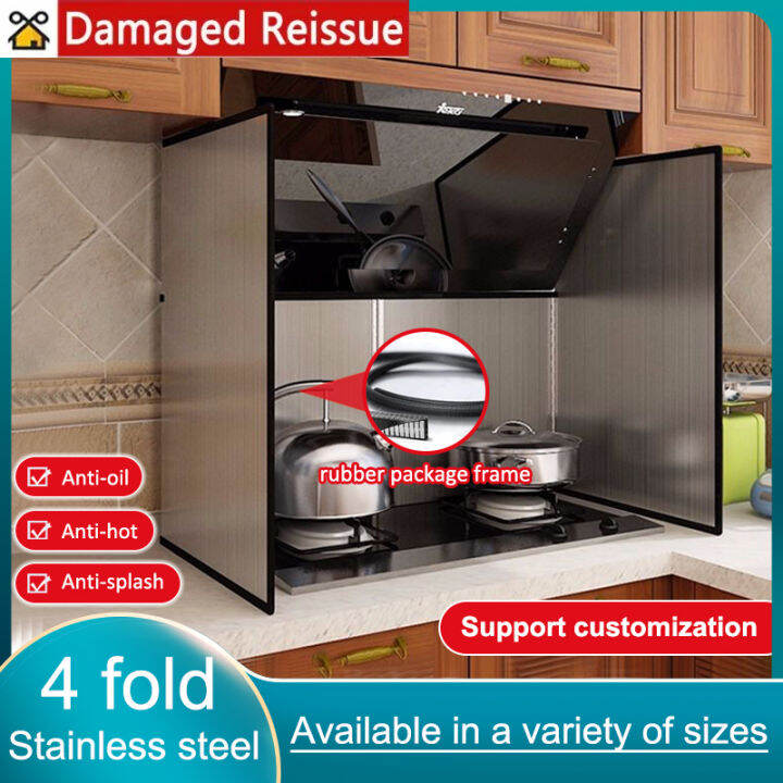 304 Stainless Steel Kitchen Oil Baffle Anti Splash Cooking Oil Fume ...