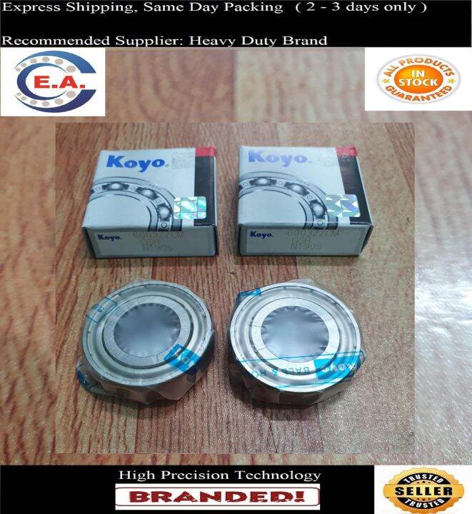 (2pcs) 6003 Bearing ZZ Original Koyo Japan Bearing 17x35x10 6003zz ...