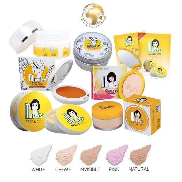 Marcks Teens Bedak - Compact Loose Powder CC Powder Moisturizer Active ...