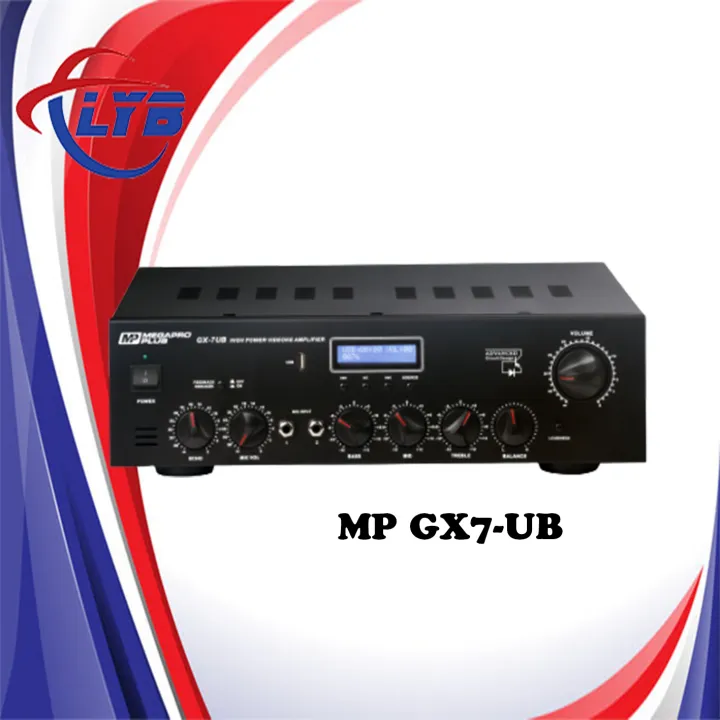 MP Megapro Plus GX7 UB High Power Videoke Amplifier (800WX2) | Lazada PH