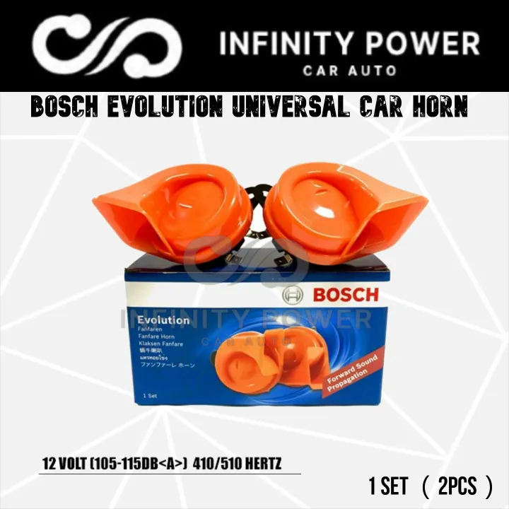 BOSCH Evolution Fanfare Compact Universal Car Horn BM Twin Horn 2pcs ...