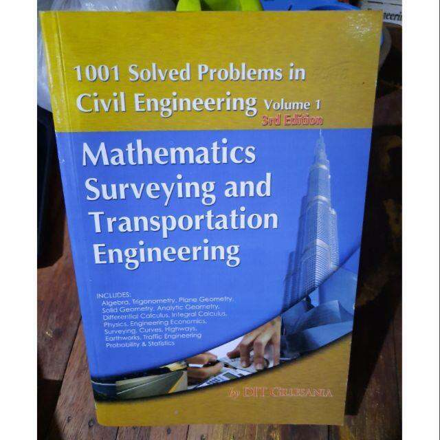 1001 SOLVED PROBLEMS IN CIVIL VOL1 / MATHEMATICS SURVEYING AND ...