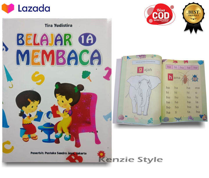 Buku Anak Belajar Membaca Jilid 1A DAN 1B untuk PAUD TK dan Pra SD ...