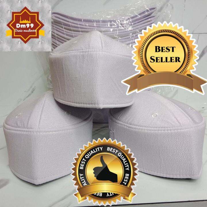 Peci Model Malaysia Warna Putih Berlogo | Lazada Indonesia