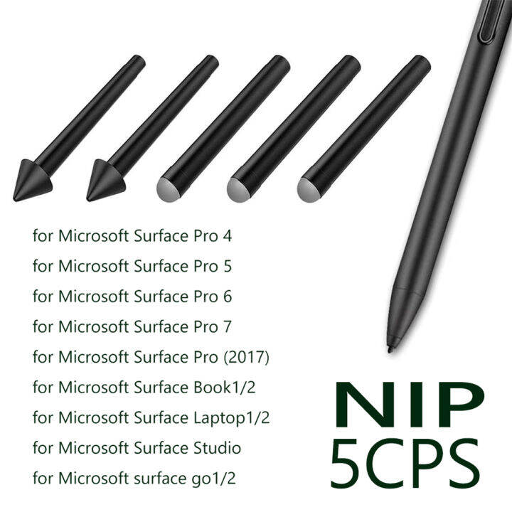 5pcs Stylus Pen Tip HB 2H Replacement Kit for Microsoft Surface Pro 7/6 ...
