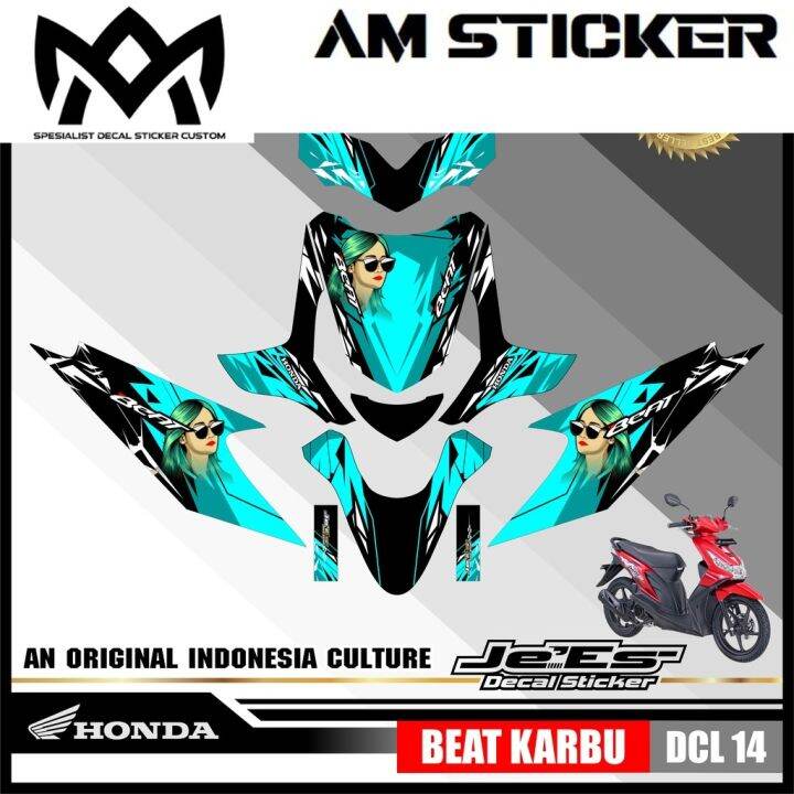 Sticker Decal Full Body BEAT KARBU - Sticker Decal BEAT KARBU - Motif ...