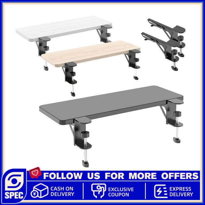 Spec Foldable Ergonomics Desk Extender Tray Keyboard Tray Clamp On