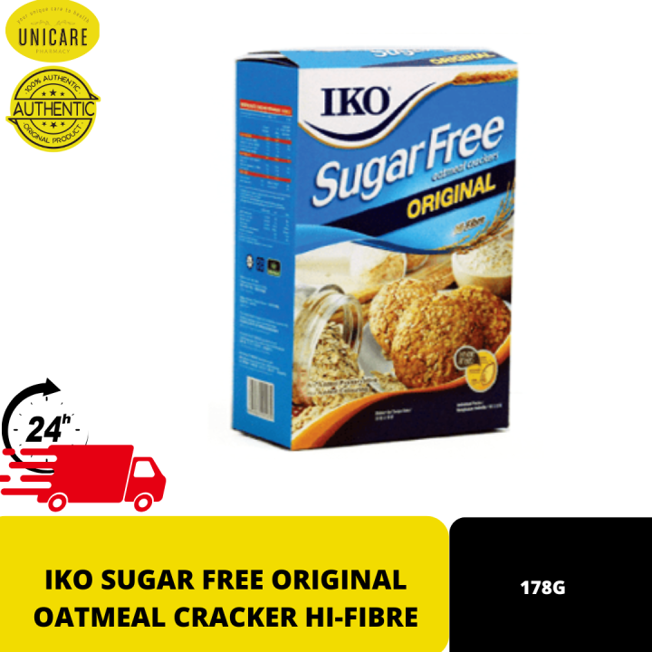 IKO SUGAR FREE ORIGINAL OATMEAL CRACKER HI-FIBRE | Lazada