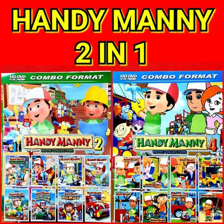 KASET DVD FILM ANAK ANAK DISNEY HANDY MANNY 2 DISC LENGKAP | Lazada ...