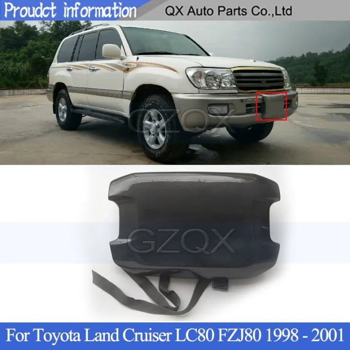CAPQX ABS Plastic Front Bumper Winch Cover Trim For Toyota Land Cruiser ...