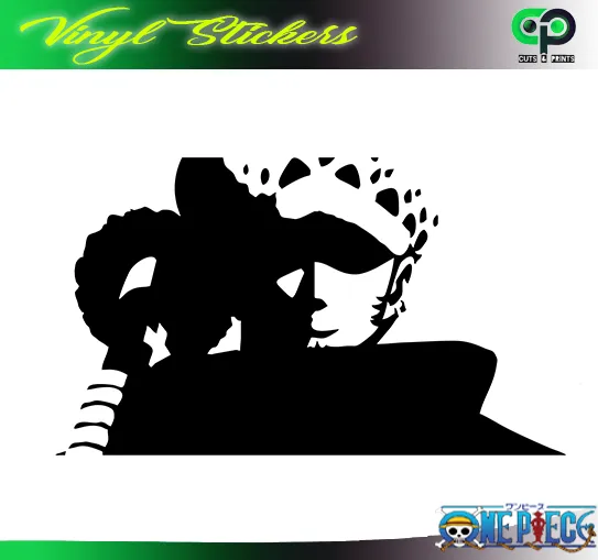 Trafalgar Law 001 - One Piece Vinyl Sticker (For Laptop, Motorcycle ...