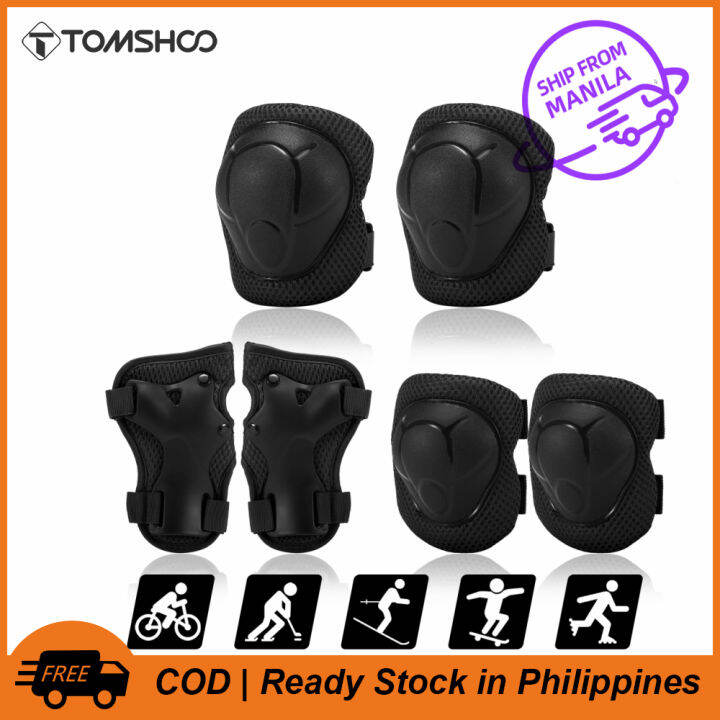 [Ready Stock in Philippines] TOMSHOO Kids Knee Pads Set 6 in 1 ...