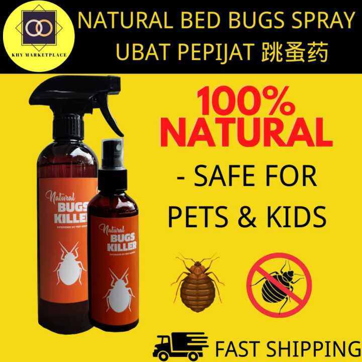 Natural Bed Bugs Killing Spray 100ml & 500ml / Ubat Pepijat Berkesan / Ubat Kutu / 跳蚤臭虫药水杀虫剂 ...