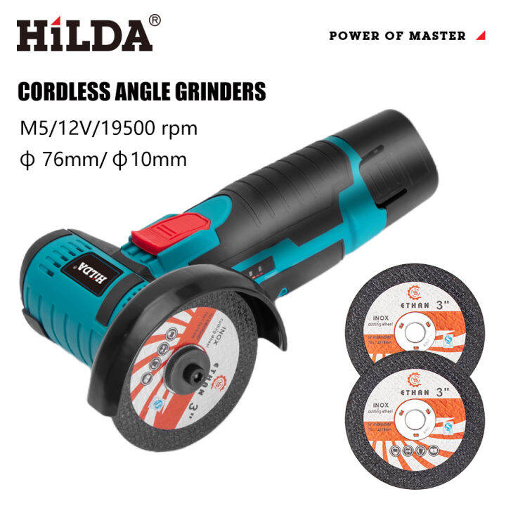 Hilda Angle Grinder Cordless Brushless Mesin Gerinda Tangan Elektrik ...