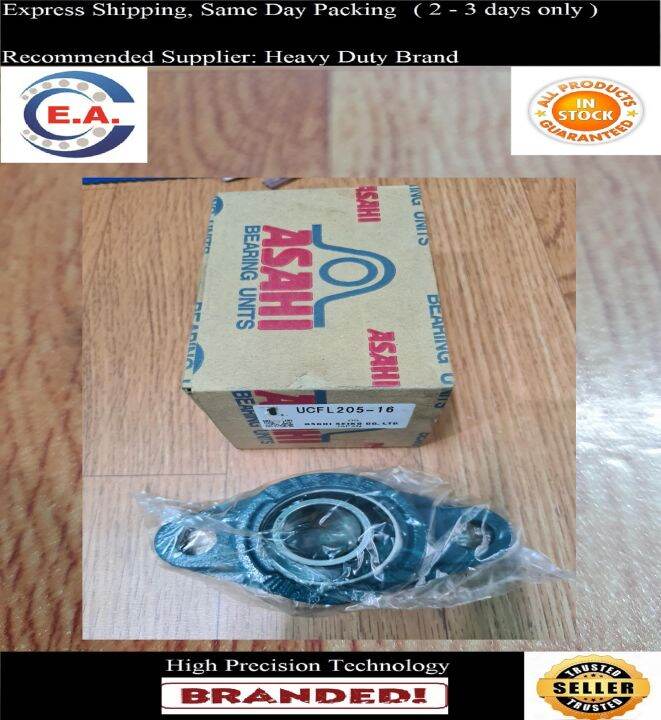 1" UCFL205-16 UCFL205 25mm Japan Asahi Pillowblock Oval Flange 1" and ...