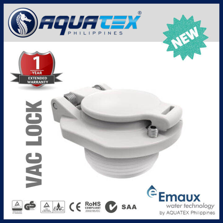 EMAUX Pool Vac Lock Safety Wall Fitting - EM2855 | Lazada PH