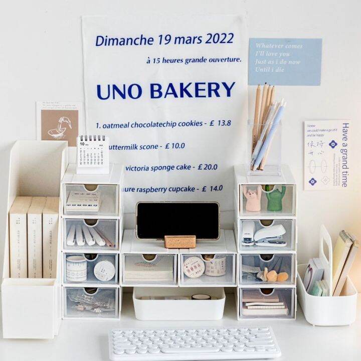 Simple Drawer Organizer Stackable Storage Box Table Desktop ...