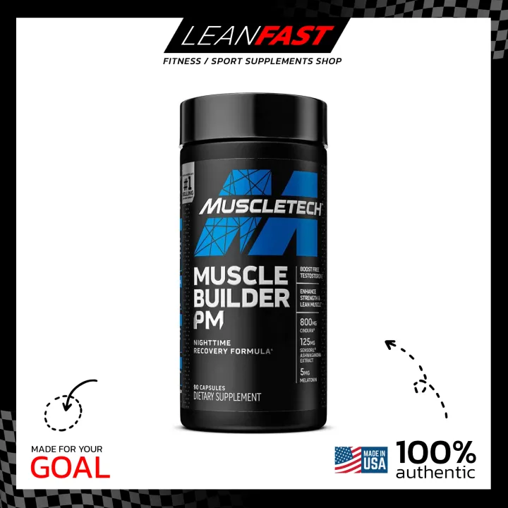 MuscleTech : Muscle Builder PM | Nighttime Post Workout Recovery ...