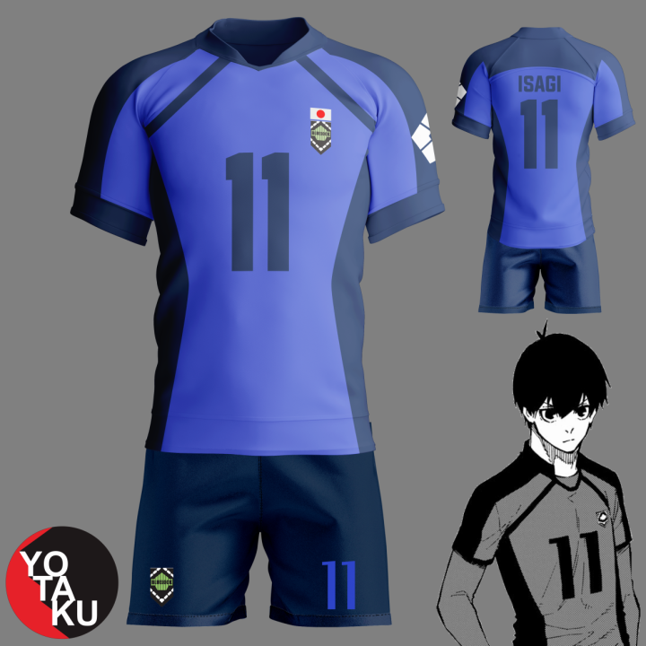 Jersey Anime Cosplay Blue Lock Yoichi Isagi Team Eleven Full Set ...