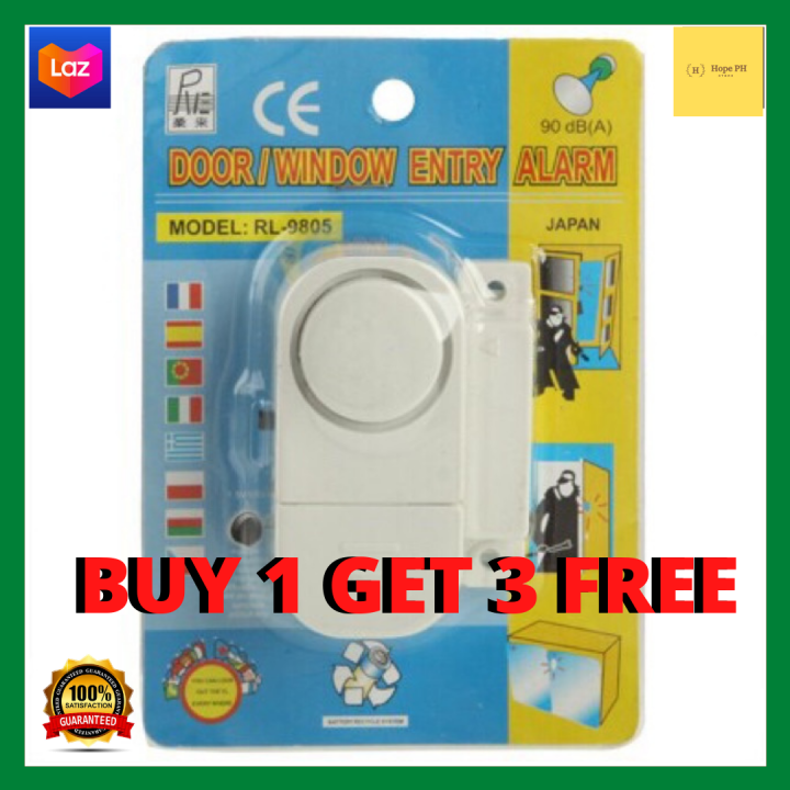 ( HOPE ) 100 % SECURE Wireless Door/Window Entry Security Burglar ...